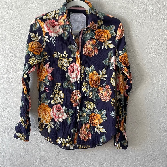 Sundance | Tops | Sundance Catalog Cno Crinkle Cotton Voile Button Down ...